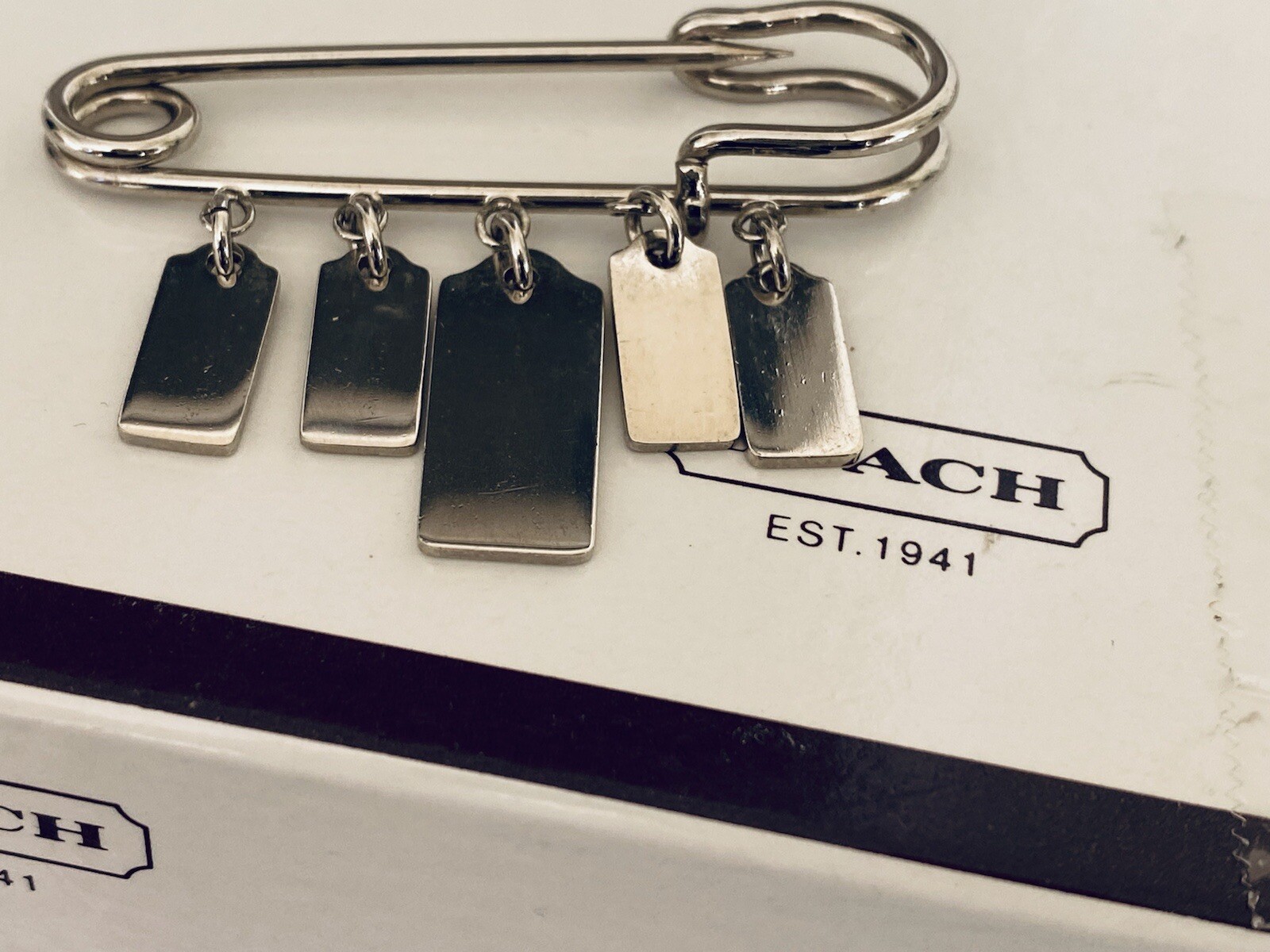 NEW COACH KILT BROOCH ENAMEL MULTI COLOR HANGTAG CHARMS PIN #8488 | eBay