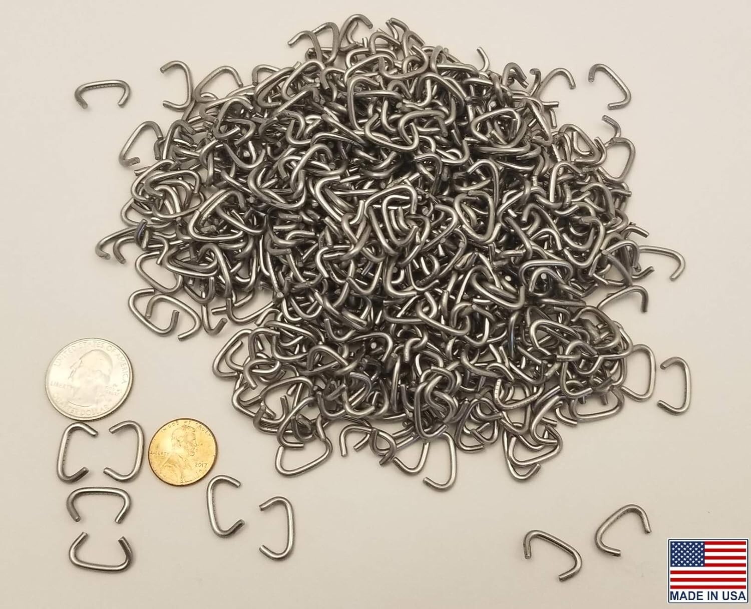 1/2 Stainless Steel Hog Rings Crab pots, Cages, Traps, Fencing, Sausage ...