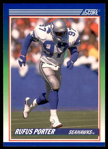 1990 Score Football Card Rufus Porter Seattle Seahawks #332 | eBay