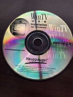 Wintv USB Cd Hauppage 2.4 | eBay