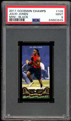 Julio Jones Rookie Card 2011 Goodwin Champions Mini Black #109 PSA 9 | eBay