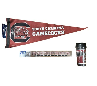 NCAA South Carolina Gamecocks Dorm Bundle - Travel Mug, Decal, Pennant ...