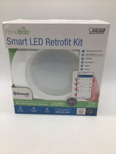 FEIT HomeBrite Smart Bluetooth LED 5-6” Recessed Cans Retrofit Light Kit New | eBay