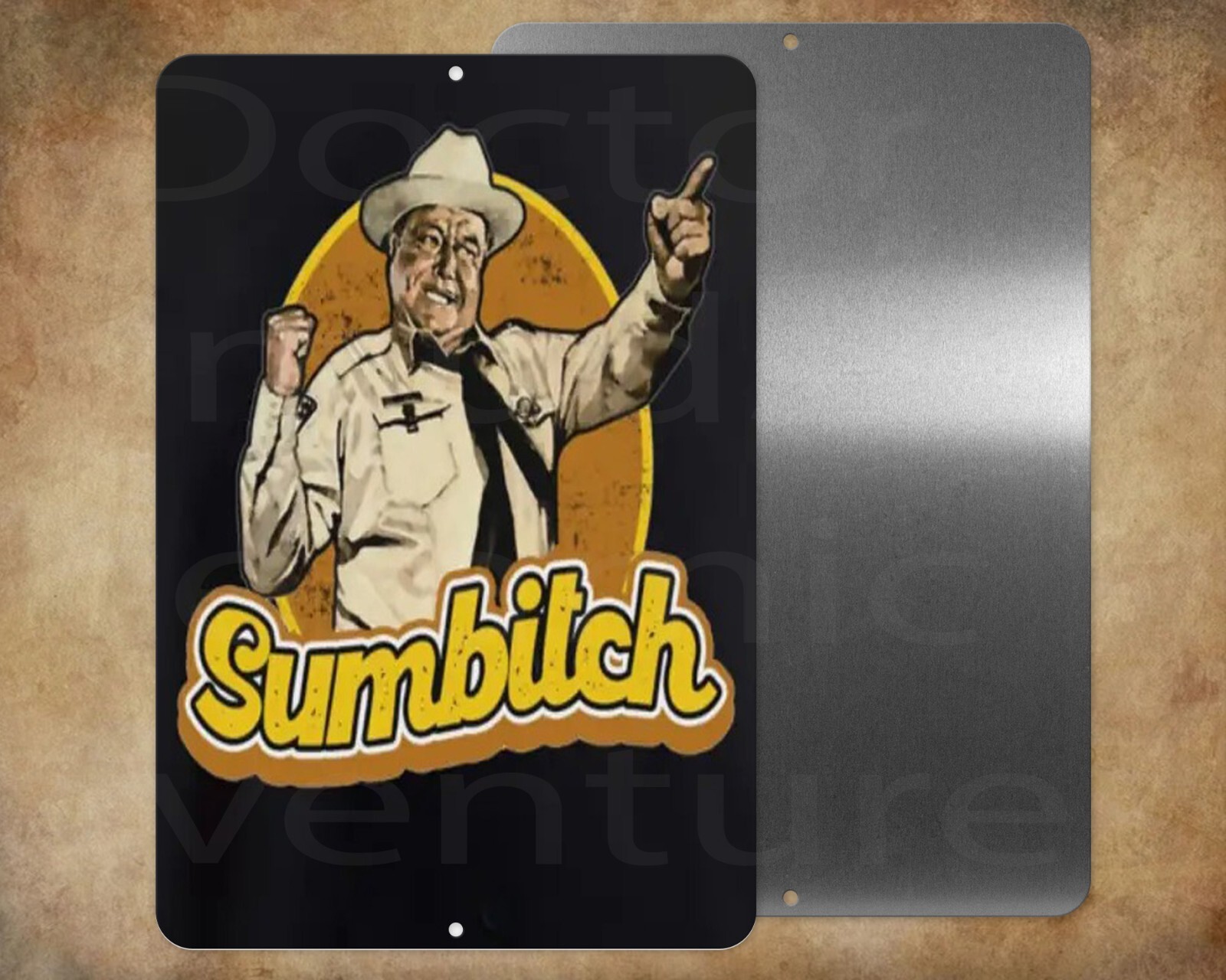 SUMBITCH Sheriff Buford T. Justice 8" x 12" metal sign Made in USA | eBay