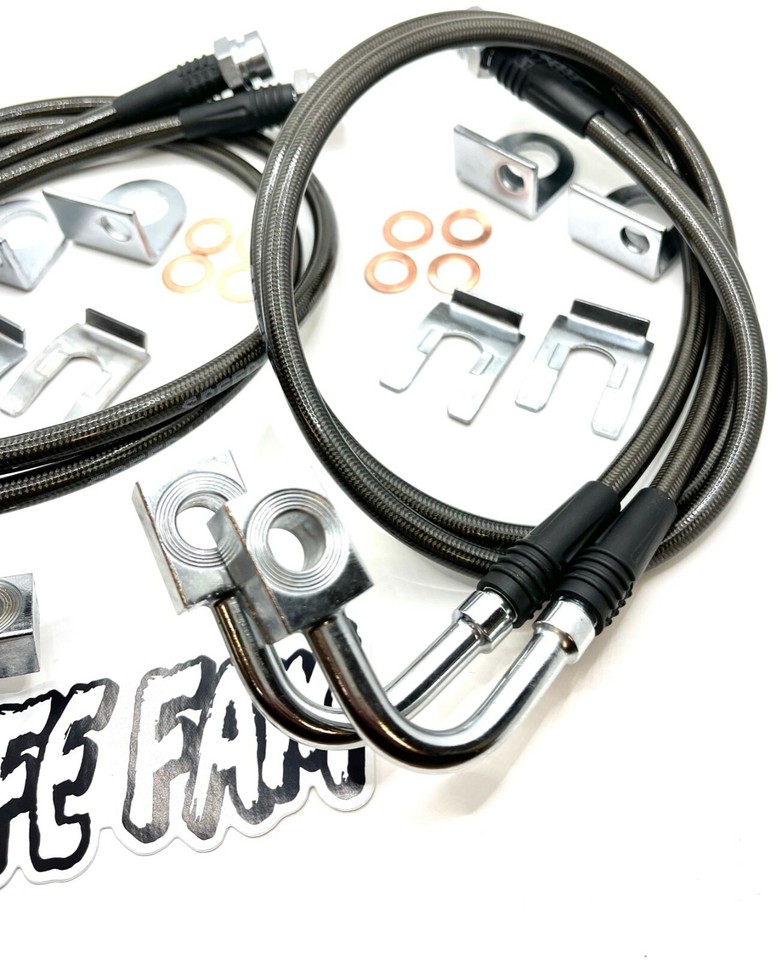 BFE Front Rear Extended Stainless Brake Lines Jeep Wrangler JK 2007 ...