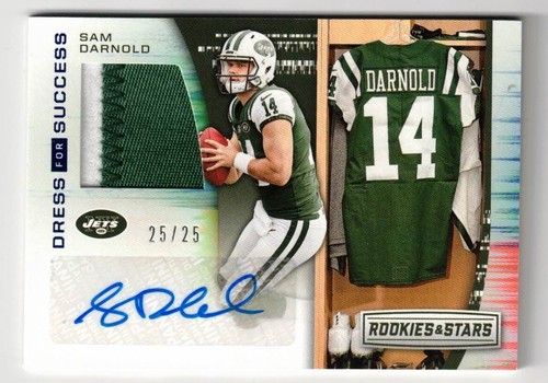 SAM DARNOLD - 2018 Rookies & Stars Rookie Patch Autograph Prime 25/25 ...