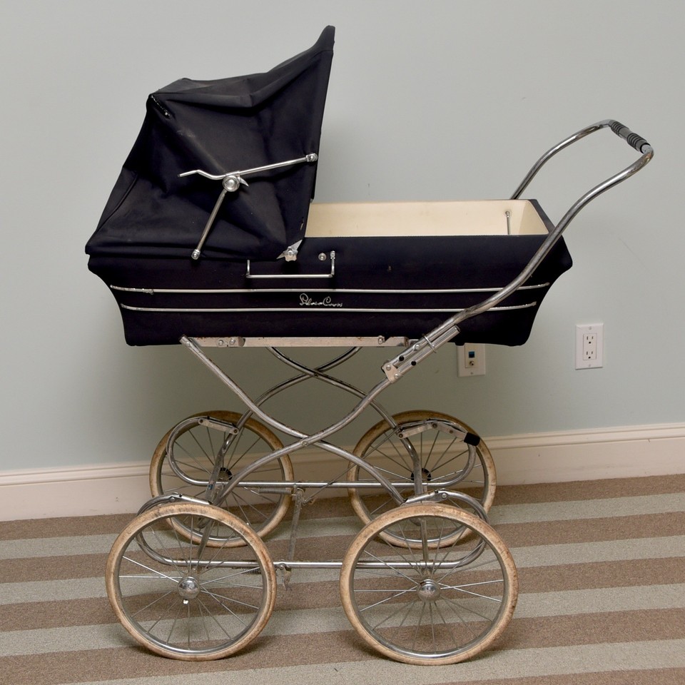 Vintage Silver Cross Black Baby Pram | eBay