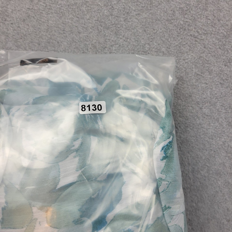 Calvin Klein Dress Size 8 Sleeveless Floral Ruffle Tiered Maxi Blue ...