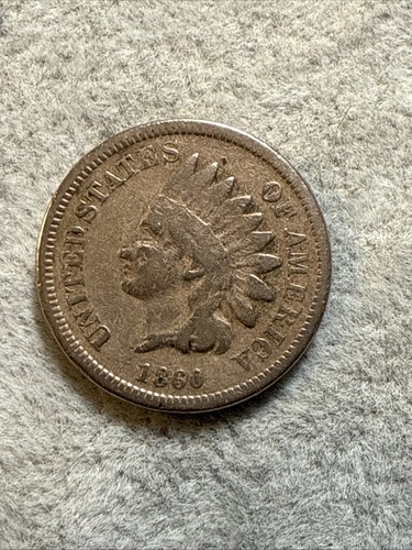 1860 Indian Head Cent Pointed Bust VG Very Good Condition Nice Coin See ...