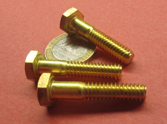 Cap Screw Bolt, Partial Thread, Brass, 1/4"-20 x 1.25" Length, 20 pc | eBay