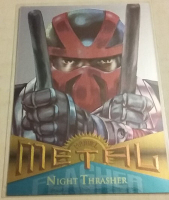 1995 Fleer Marvel Metal MCU Trading Silver Flasher Card #66 Night ...