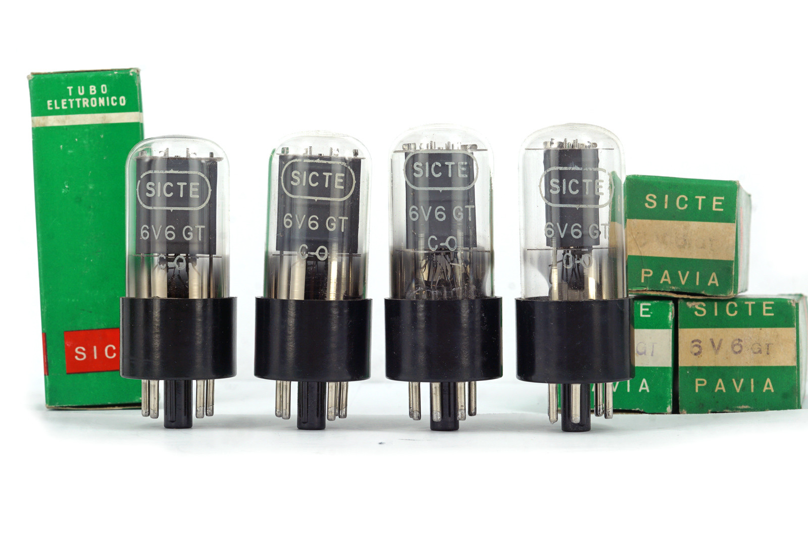 1 ONE 6V6GT/6V6 SICTE NOS ITALY TESTED Tube Röhre Lampe 진공관 Valvola 真空管 ...