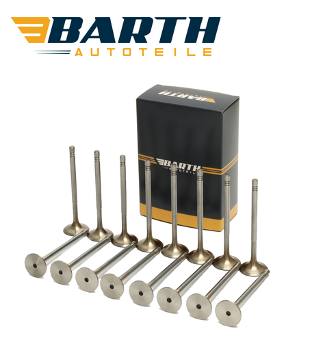 8 x intake valve 8 x exhaust valve set Skoda VW Audi 1.4 TSI 1.6 FSI ...