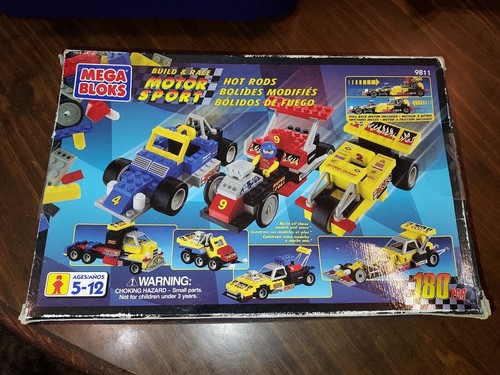 Mega Bloks Build & Race Motor Sport HOT RODS 9811 Sealed Bags | eBay