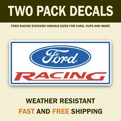 Ford Racing Decal Sticker Ford Performance Car Truck Sticker Ford Fans ...