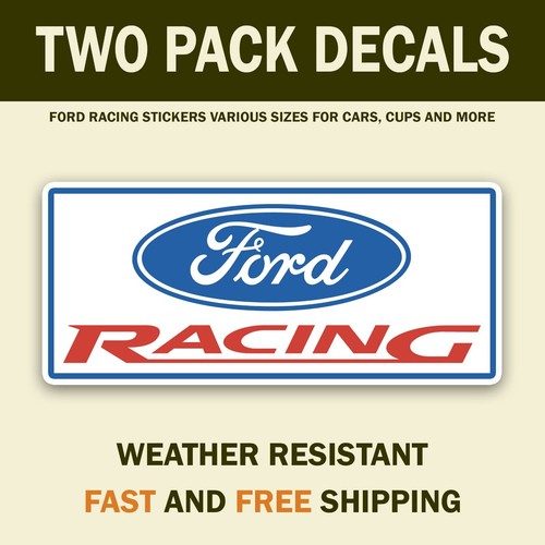 Ford Racing Decal Sticker Ford Performance Car Truck Sticker Ford Fans ...