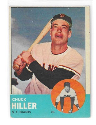 Chuck Hiller #185 Set Break Topps 1963 (4340) | eBay