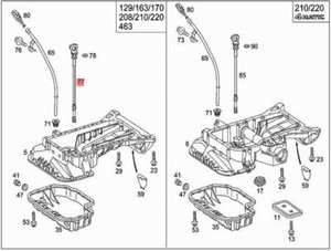 Genuine Engine Oil Dipstick MERCEDES 1120100372 | eBay