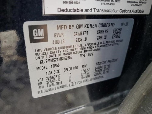 21-23 Chevrolet Trailblazer Keyless Entry Receiver Control Module OEM T ...