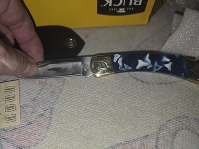 BUCK 110 CUSTOM KNIFE WITH SHark Tooth And Custom Engraving!! | eBay