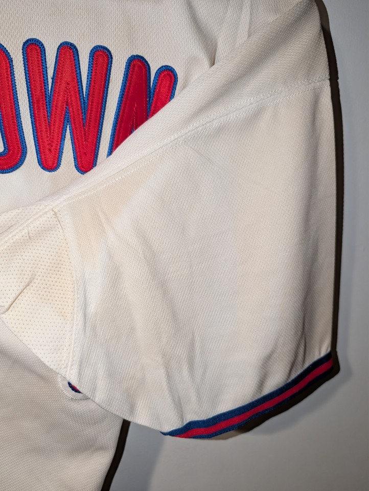 Majestic Cool Base Philadelphia Phillies Domonic Brown #9 Jersey Cream ...