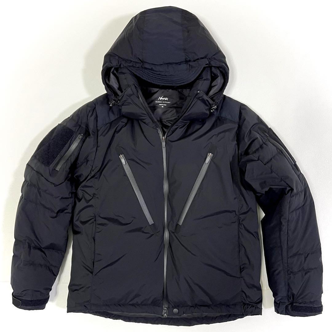 NANGA Manual Alphabet Special Order Down Jacket Hood Black M NANGA Manual Alphabet Special Order Down Jacket Hood Black M