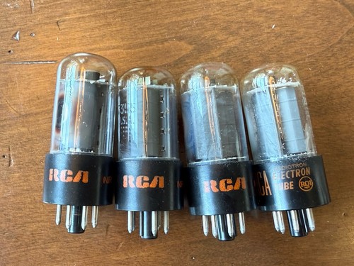 Set of 4 Vintage RCA 7355 Electron Tubes Removed Harman Kardon TA5000X ...