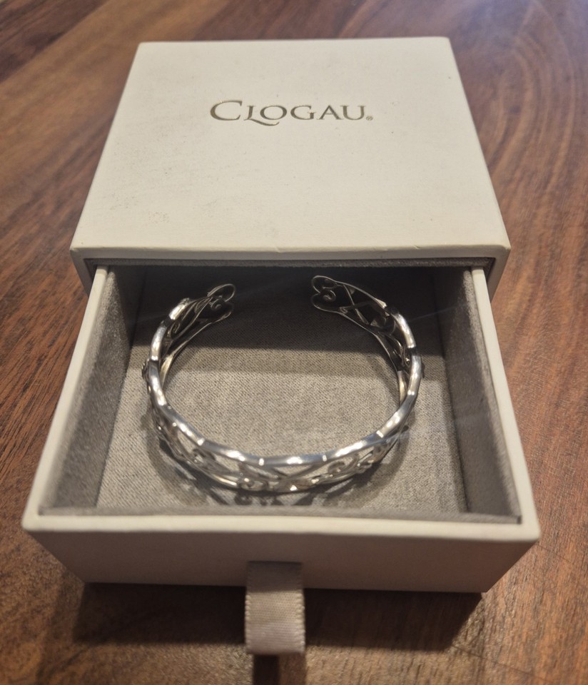 Clogau ‘Awelon’ Sterling Silver And Welsh Gold Bangle | eBay UK