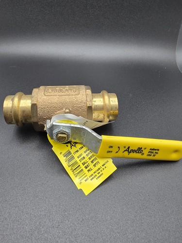 3/4" APOLLO 77W-104-01A PROPRESS FULL PORT BRONZE BALL VALVE HANDLE NEW ...