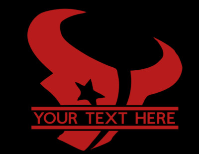 Houston Texans Customized "Your Name" Vinyl Personalized Decal Window ...
