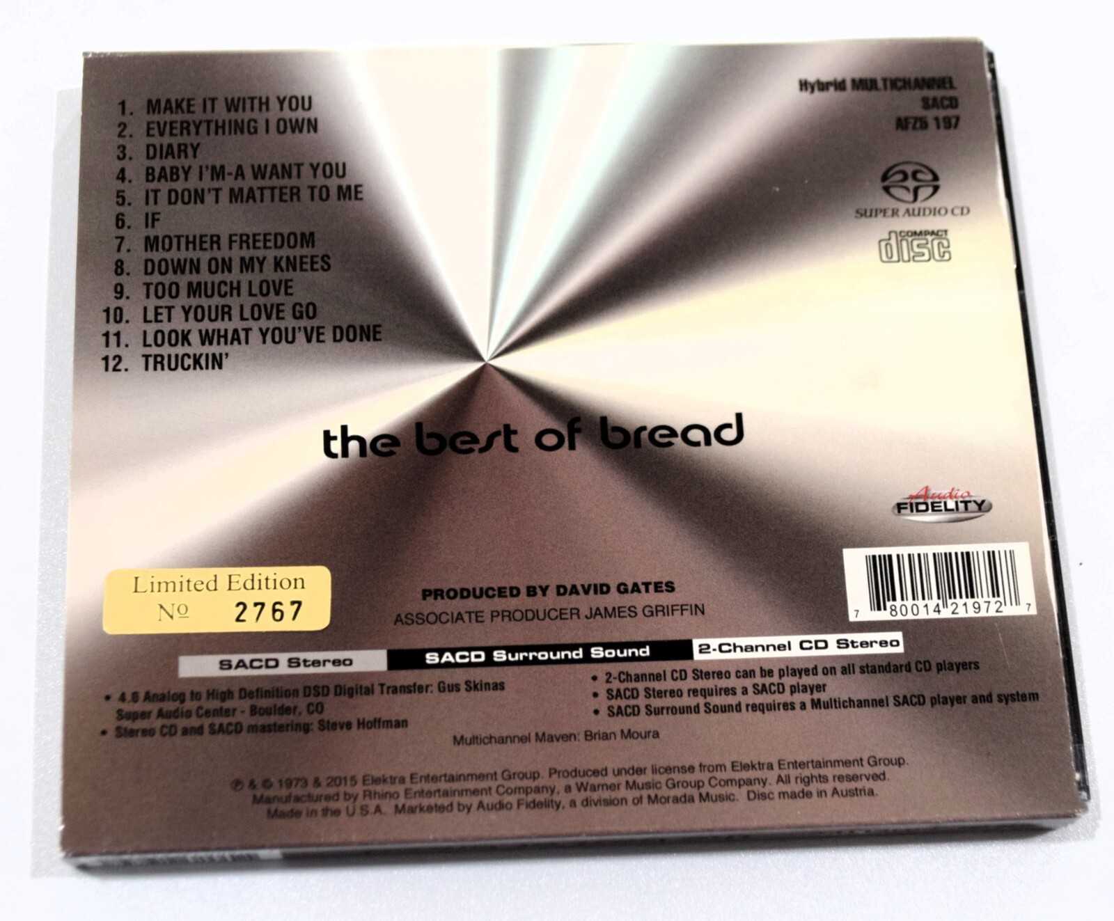 The Best of Bread by Bread (CD, Feb-2015, Audio Fidelity) for sale ...