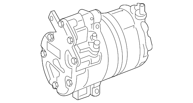 Genuine Mercedes-Benz Exchange Refrigerant Compressor 0008303204 for ...