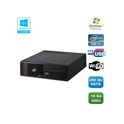 PC Fujitsu Esprimo E700 E90+ SFF Core i5-2400 3.1GHz 16Go 250 GB ...