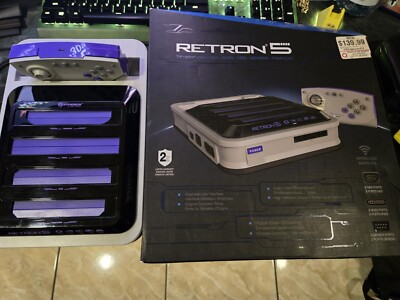 Hyperkin Retron 5 Console Complete CIB Tested With Controller Cables ...