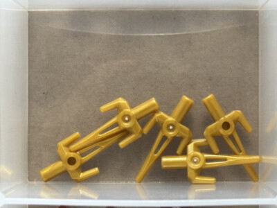 LEGO Parts - Pearl Gold Minifigure, Weapon Sai - No 98139 - QTY 5 | eBay
