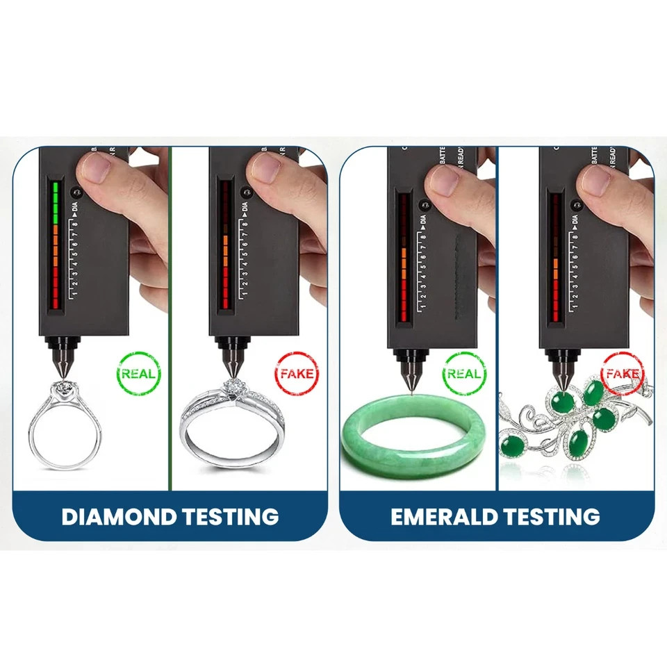 Gold Silver Diamond Tester Selector Gemstone Testing Kit Digital ...