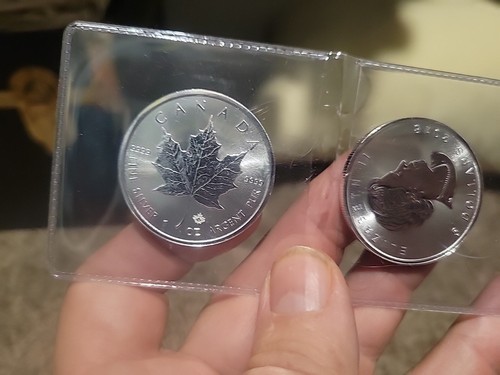 2 X 2018 1oz Silver Maple Leaf Coins | eBay