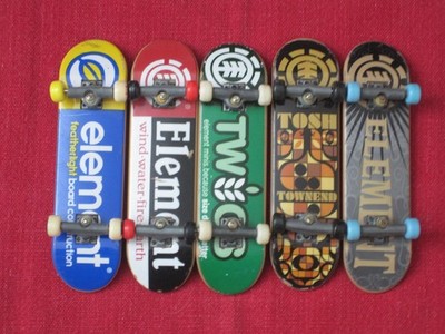 Element Tech Deck skateboard 96mm fingerboard lot of 5 rare vintage Bam ...