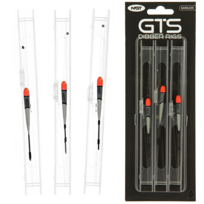 NGT Carp Pole Float Rigs GTS Pack of 3 Dibber Ready to Fish | eBay UK