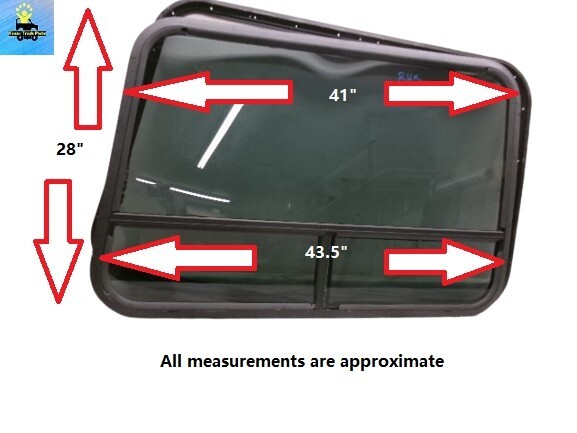 1992-1997 Ford E150 E250 Van Right Rear T-Slider Quarter Glass Sliding ...