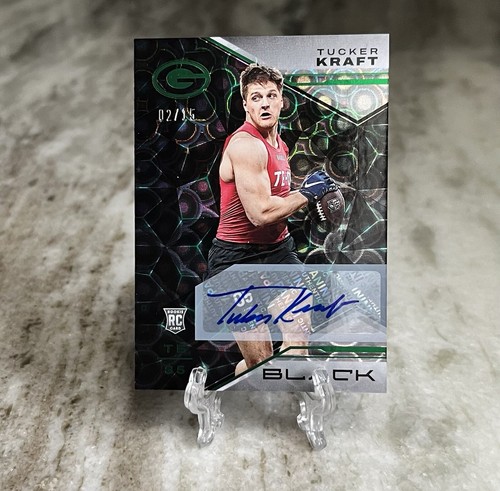 2023 Panini Black - Rookie Autograph #185 Tucker Kraft Emerald /15 (RC ...
