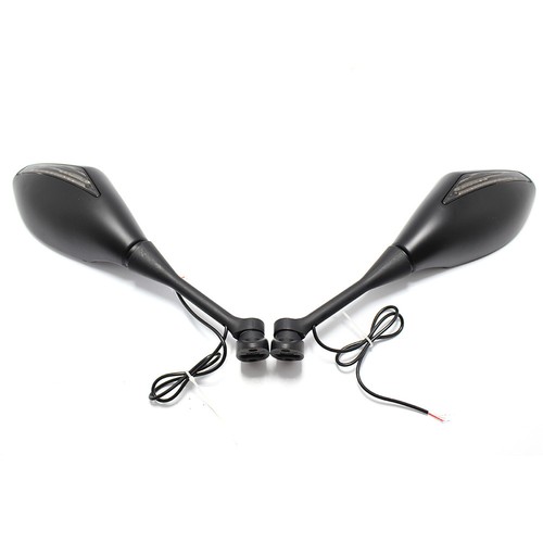 Motorcycle LED Turn Signal Rear View Mirrors For Honda CBR250R CBR500R ...