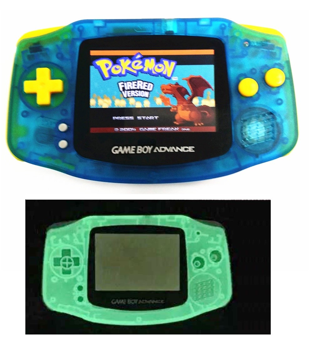 Night Light Blue Game Boy Advance Console AGS-101 Backlight LCD ...