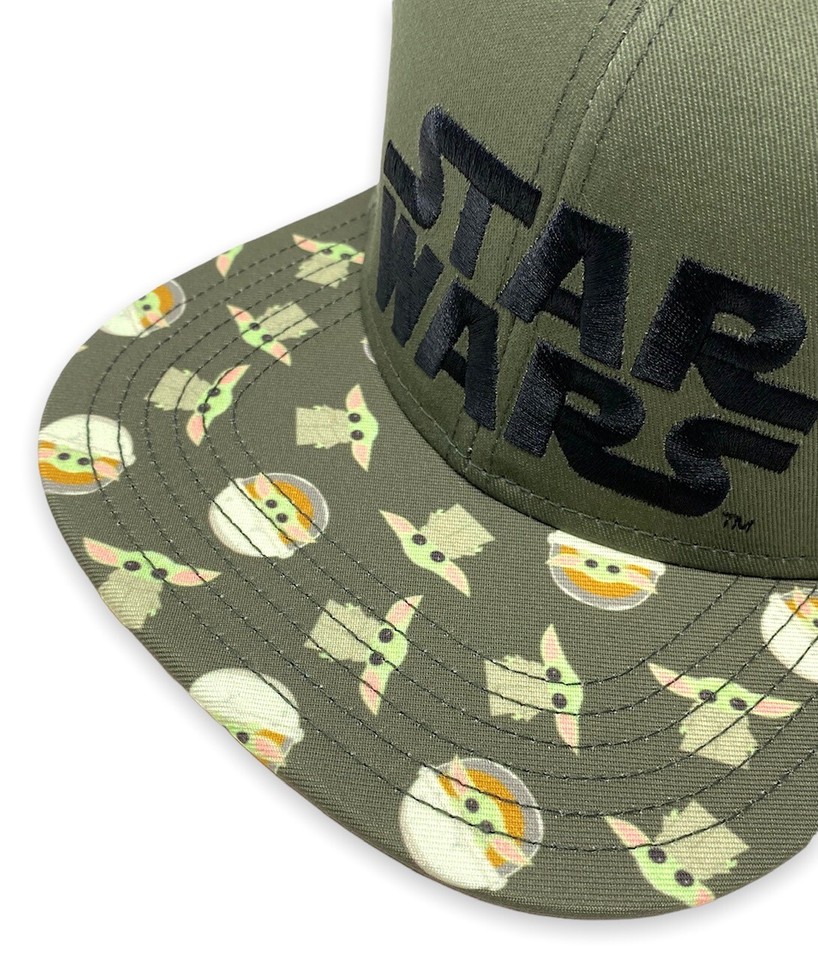 Star Wars Men's Officially Licensed Mandalorian Baby Yoda Snapback Hat ...