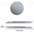 2x Mountain stripe Graphics Car Door Side Skirt Sticker For Car SUV MPV ...