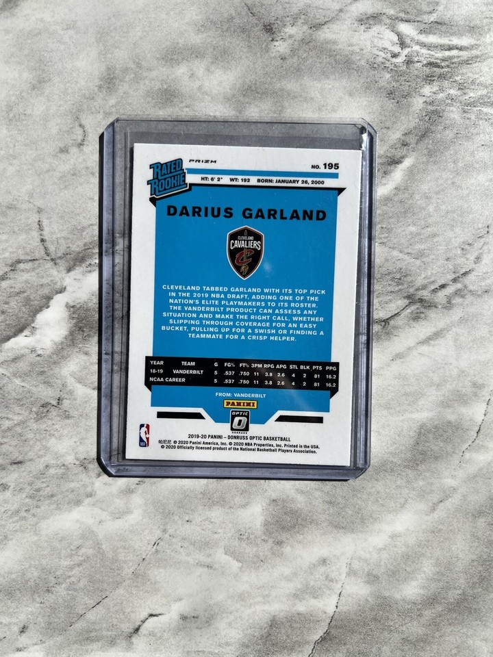 2019-20 Panini Donruss Optic Hyper Pink Prizm Darius Garland Rookie RC ...