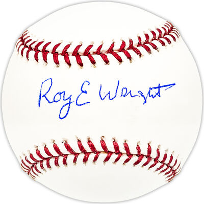 Roy Wright Autographed Official MLB Baseball New York Giants Beckett QR ...