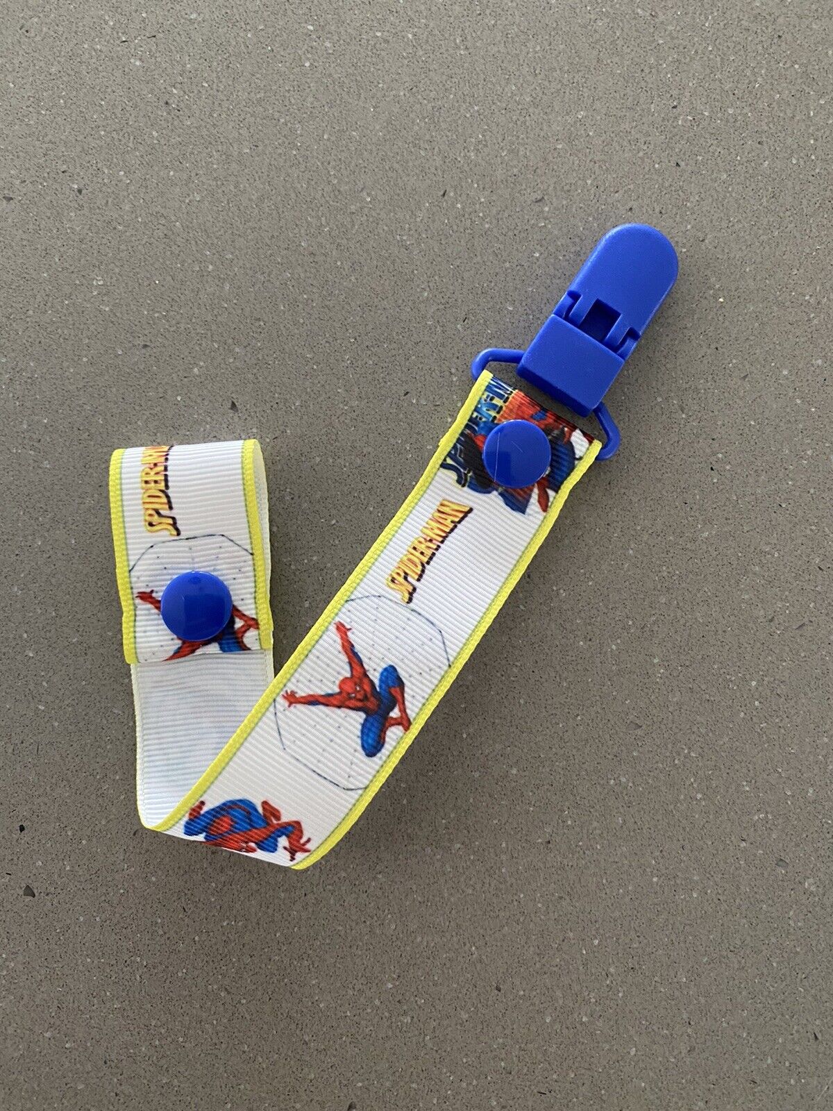 Baby Dummy Clips Pacifier Chain Soother Holder Strap Spiderman | eBay ...