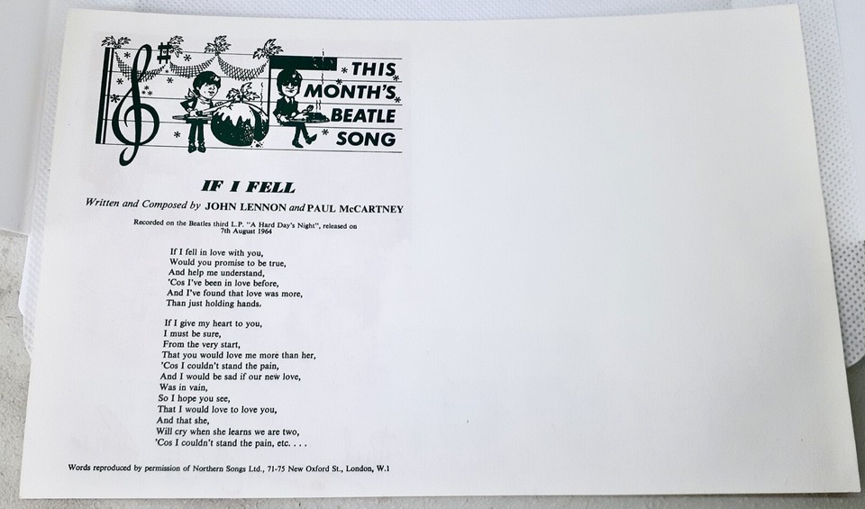 Rare Beatles 1964 Authentic "A Happy Crimble and a Very New Year" Promo ...