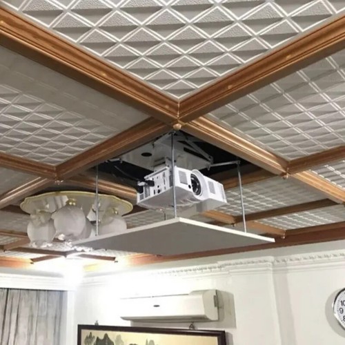 100cm Projector Electric Hanger Remote Control Lifting Bracket Can Hide ...